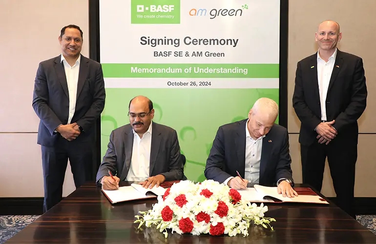 BASF and AM Green partner to evaluate low-carbon chemicals in India ...